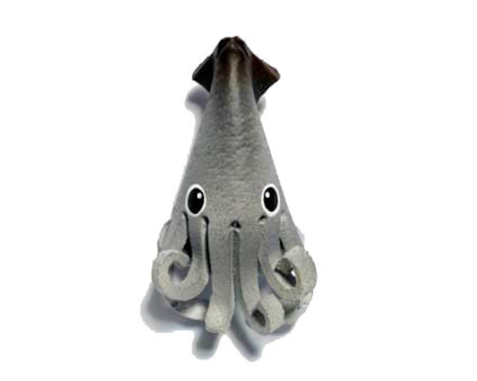 Personalised Squid Keyring, Leather Animal Keychain, Personalized Key ...