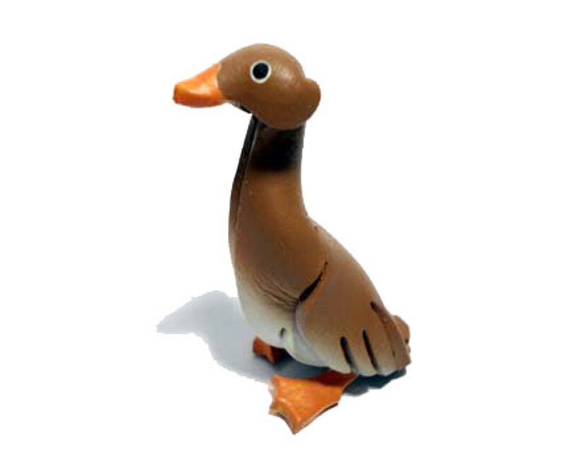 Personalized Leather Duck Keyring, Animal Keychain - Etsy