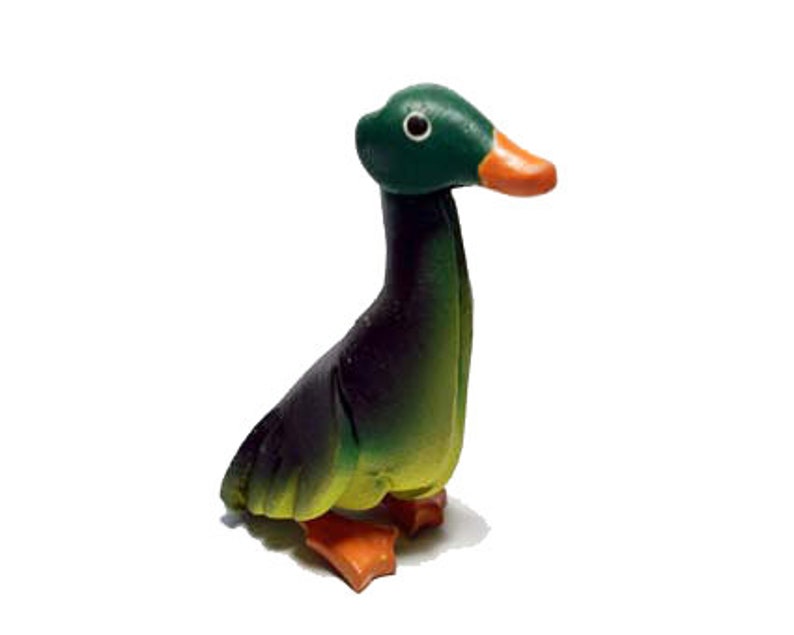 Personalized Leather Duck Keyring, Animal Keychain - Etsy