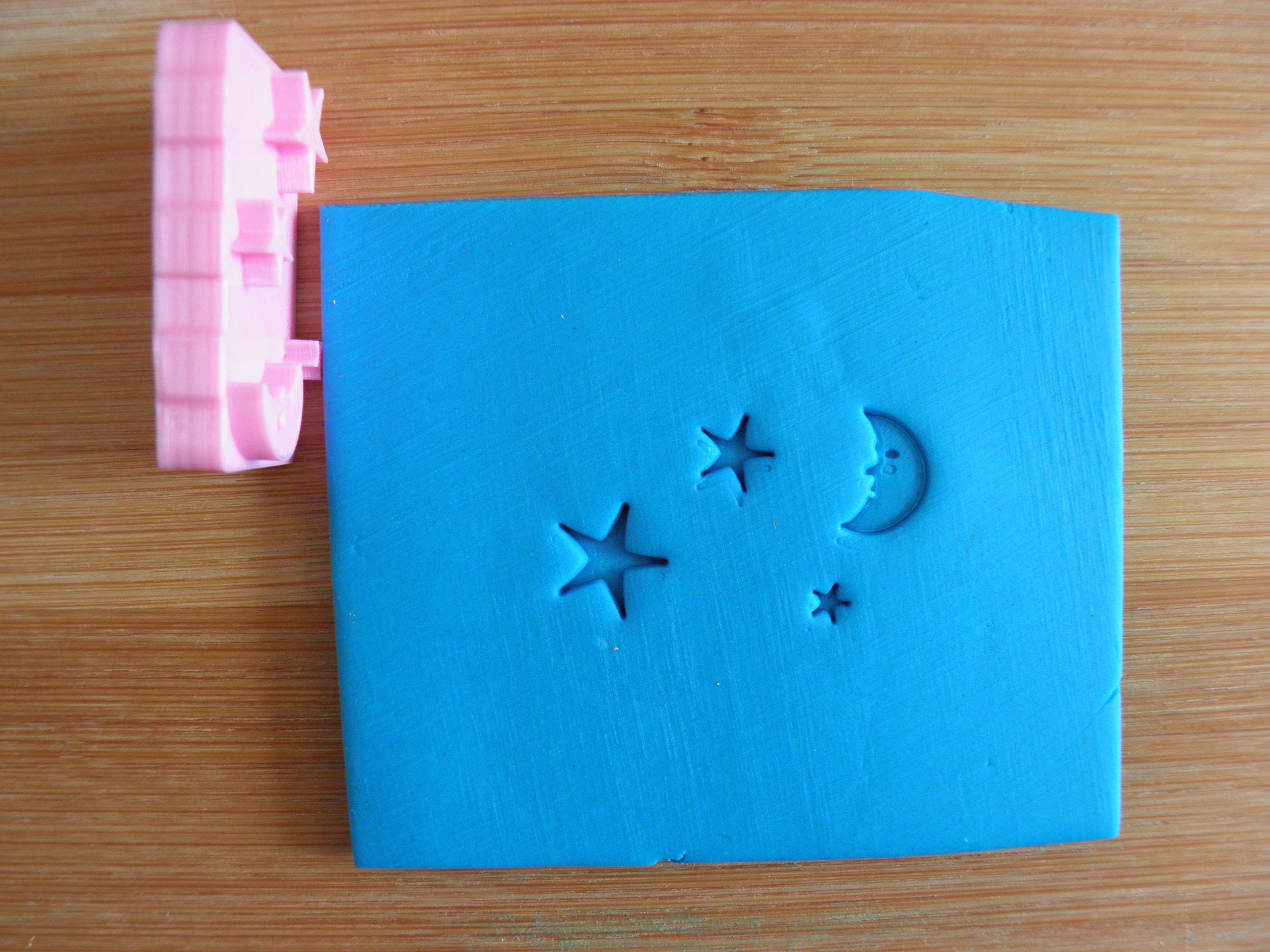 Moon and Stars Stamp for Many Uses. - Etsy