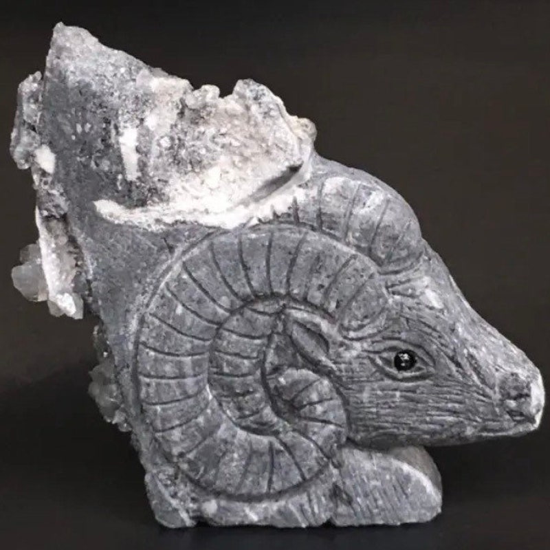 Crystal Quartz Ram - Etsy