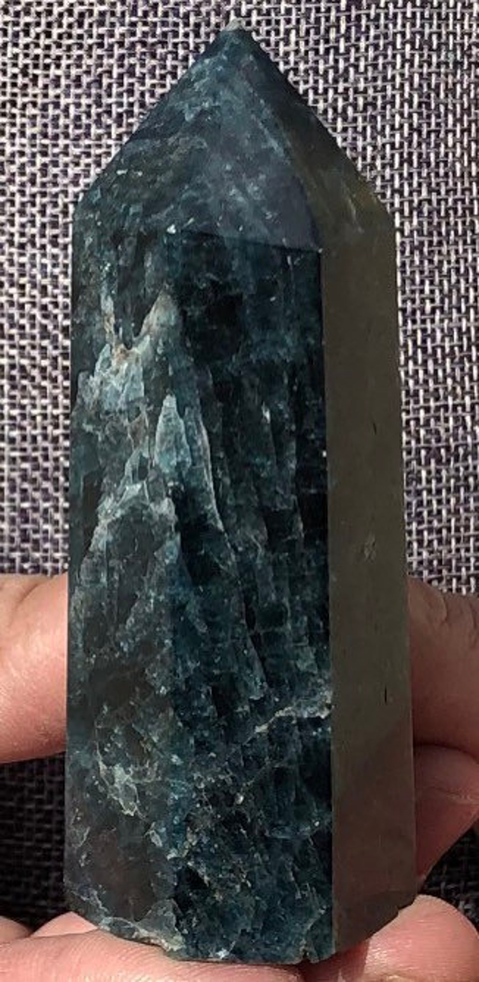 182g Apatite Stone Crystal Obelisk Carved Point Wand Stick | Etsy