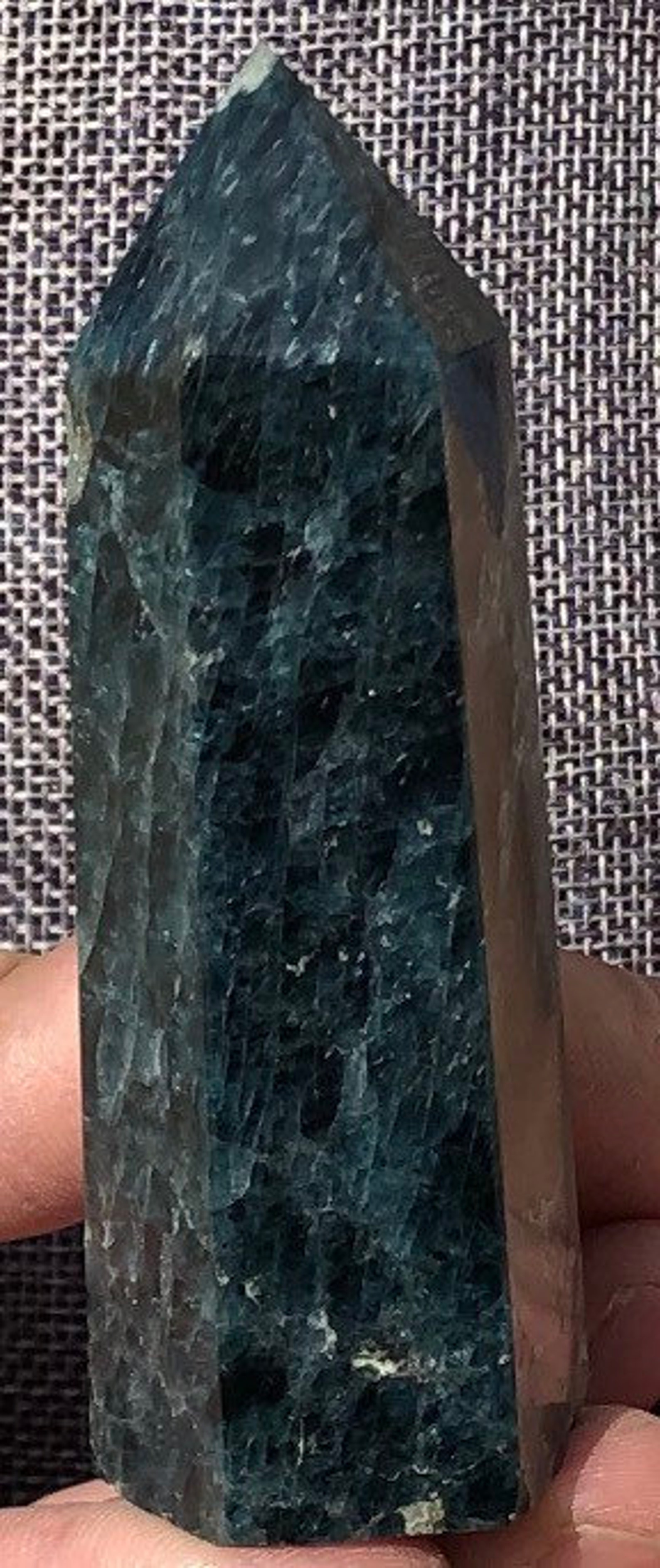 182g Apatite Stone Crystal Obelisk Carved Point Wand Stick | Etsy