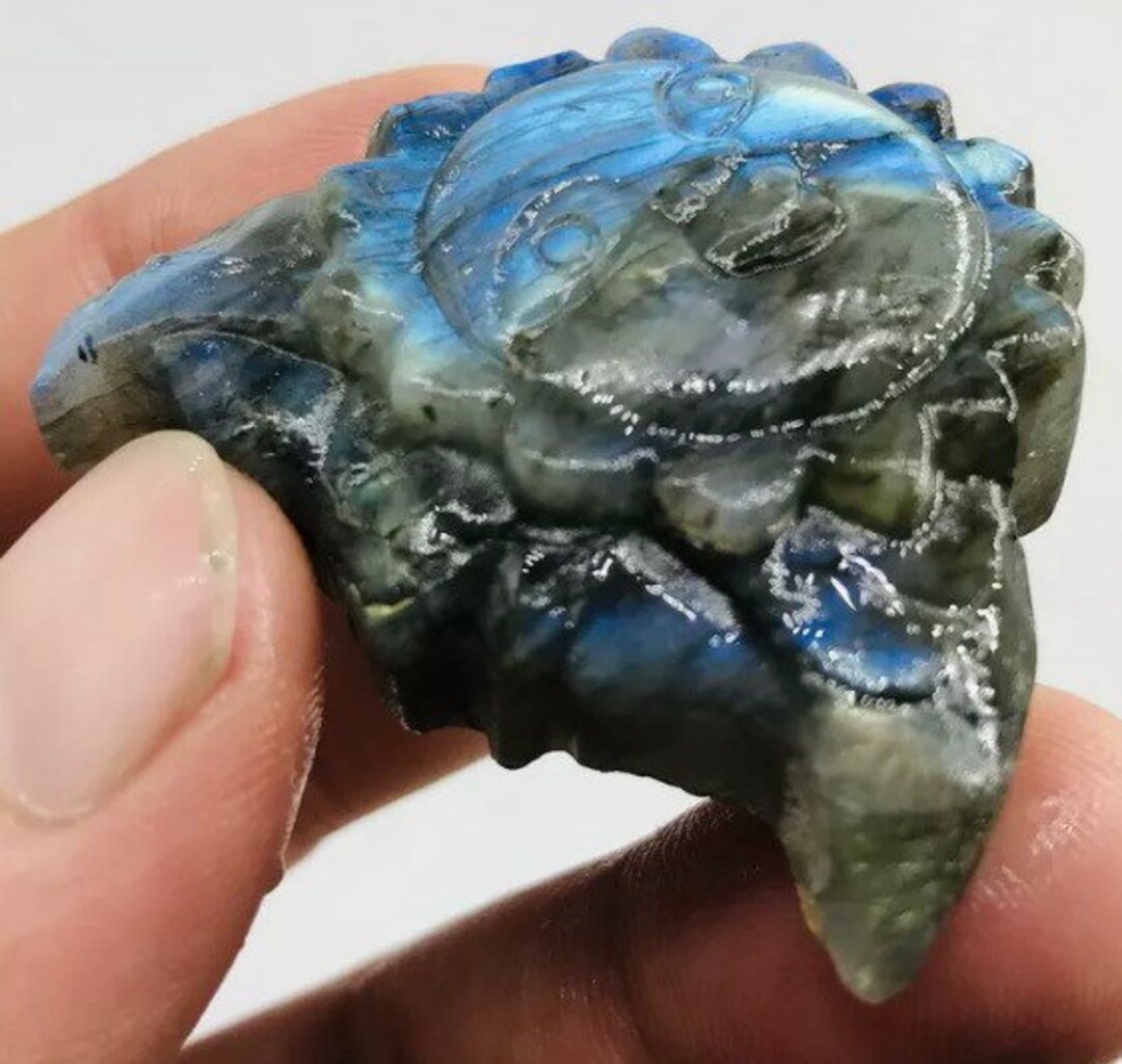 44g Sun Moon Labradorite Carved Stone Figure - Etsy