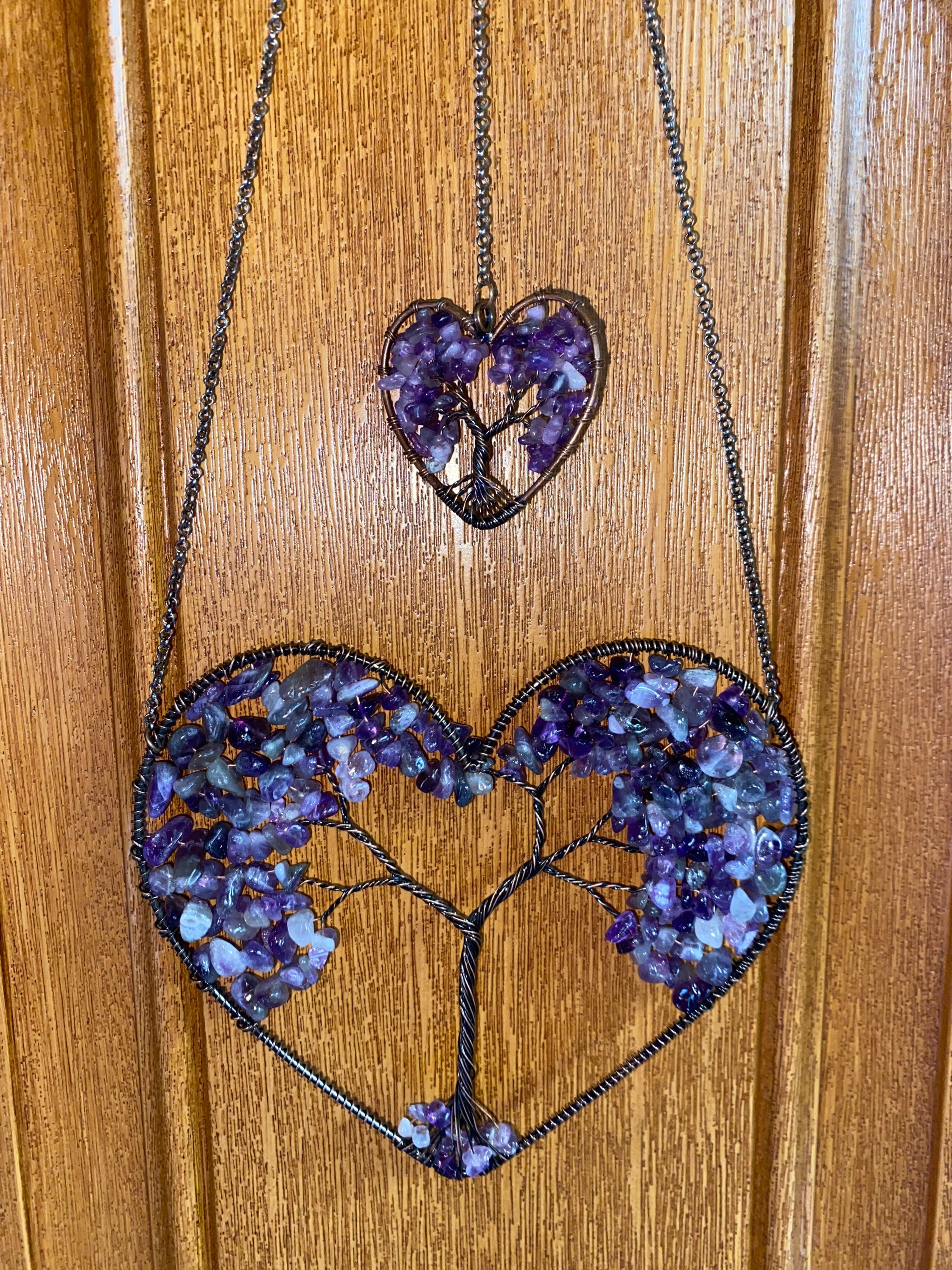 Tree of Life Amethyst Stone Window Wall Hanging - Etsy