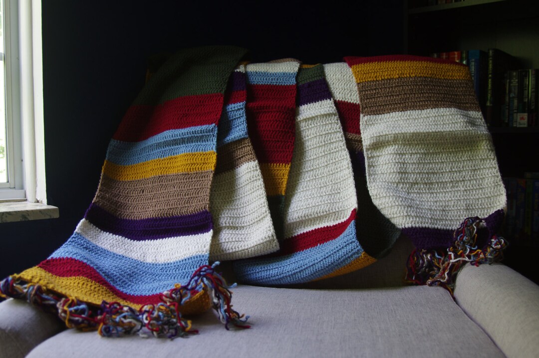 Extra Large Super Scarf Dr. Who Scarf Based off of the Authentic BBC ...