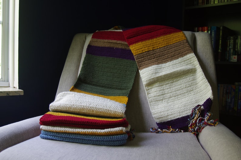 Extra Large Super Scarf Dr. Who Scarf Based off of the Authentic BBC ...