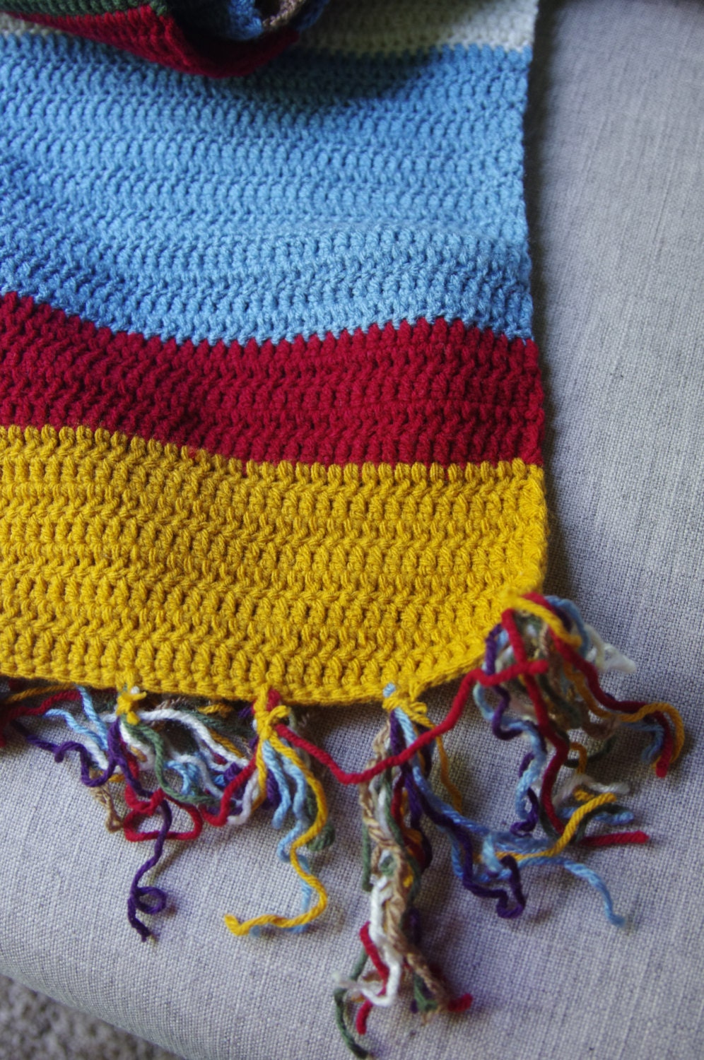 Extra Large Super Scarf Dr. Who Scarf Based off of the Authentic BBC ...