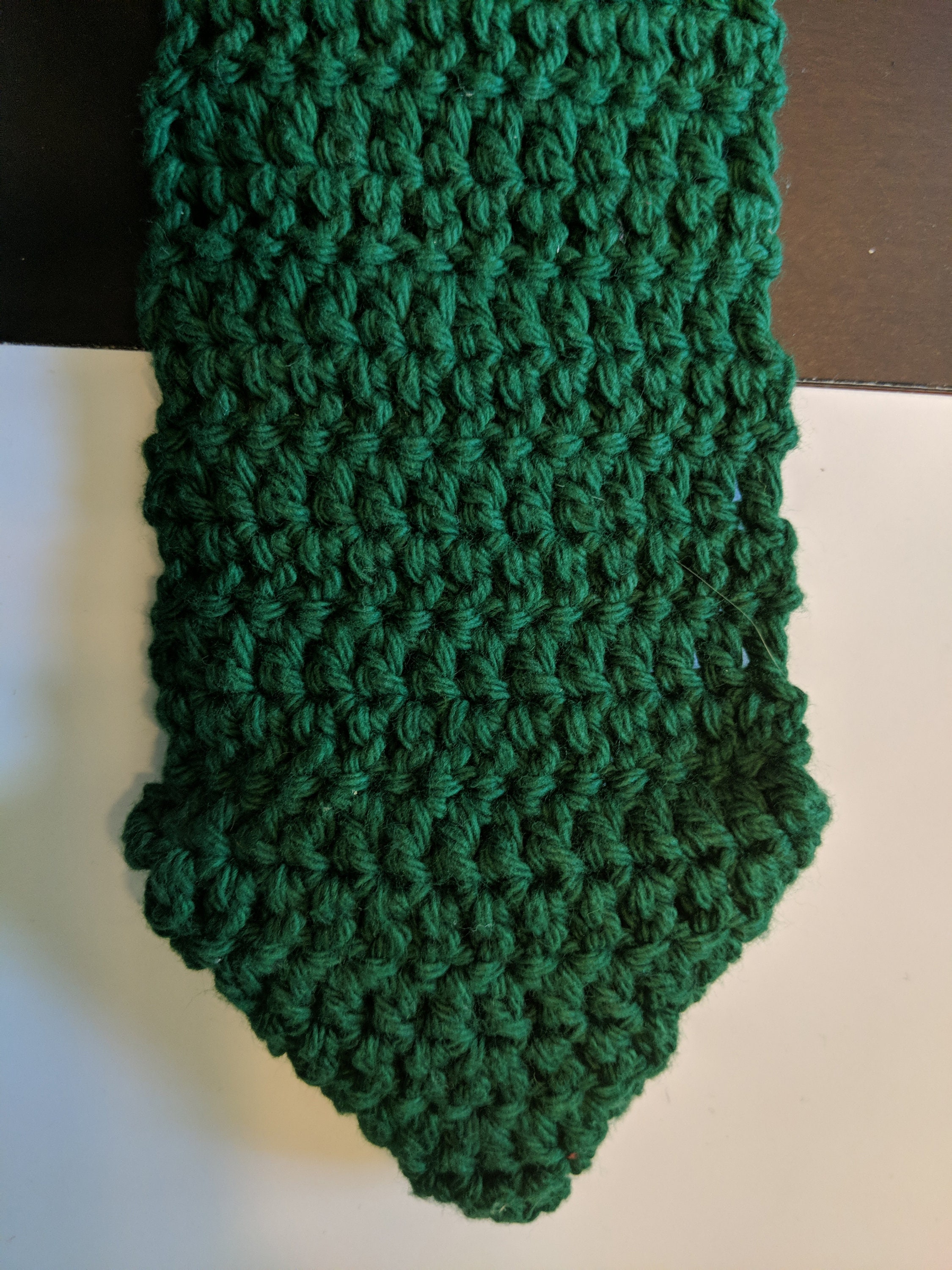 Crochet Necktie - Shades of Green - A Classic With a Twist - Etsy