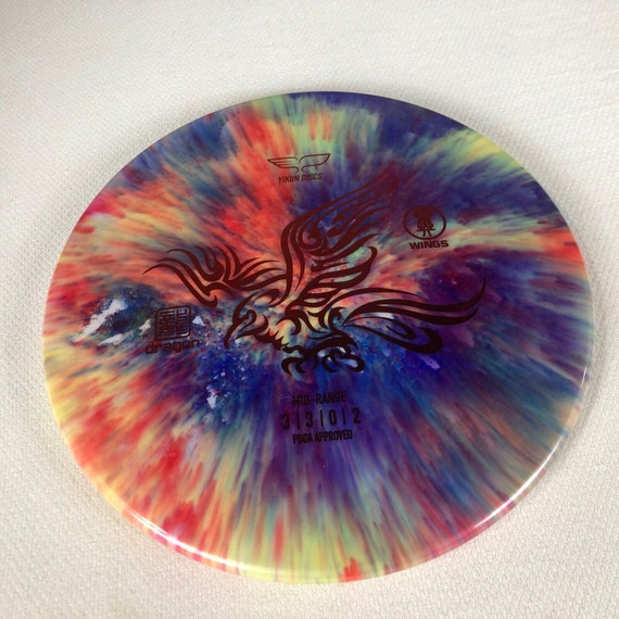 Yikun Dragon Wings Disc Golf NEW Custom Dyed Colorful Midrange | Etsy