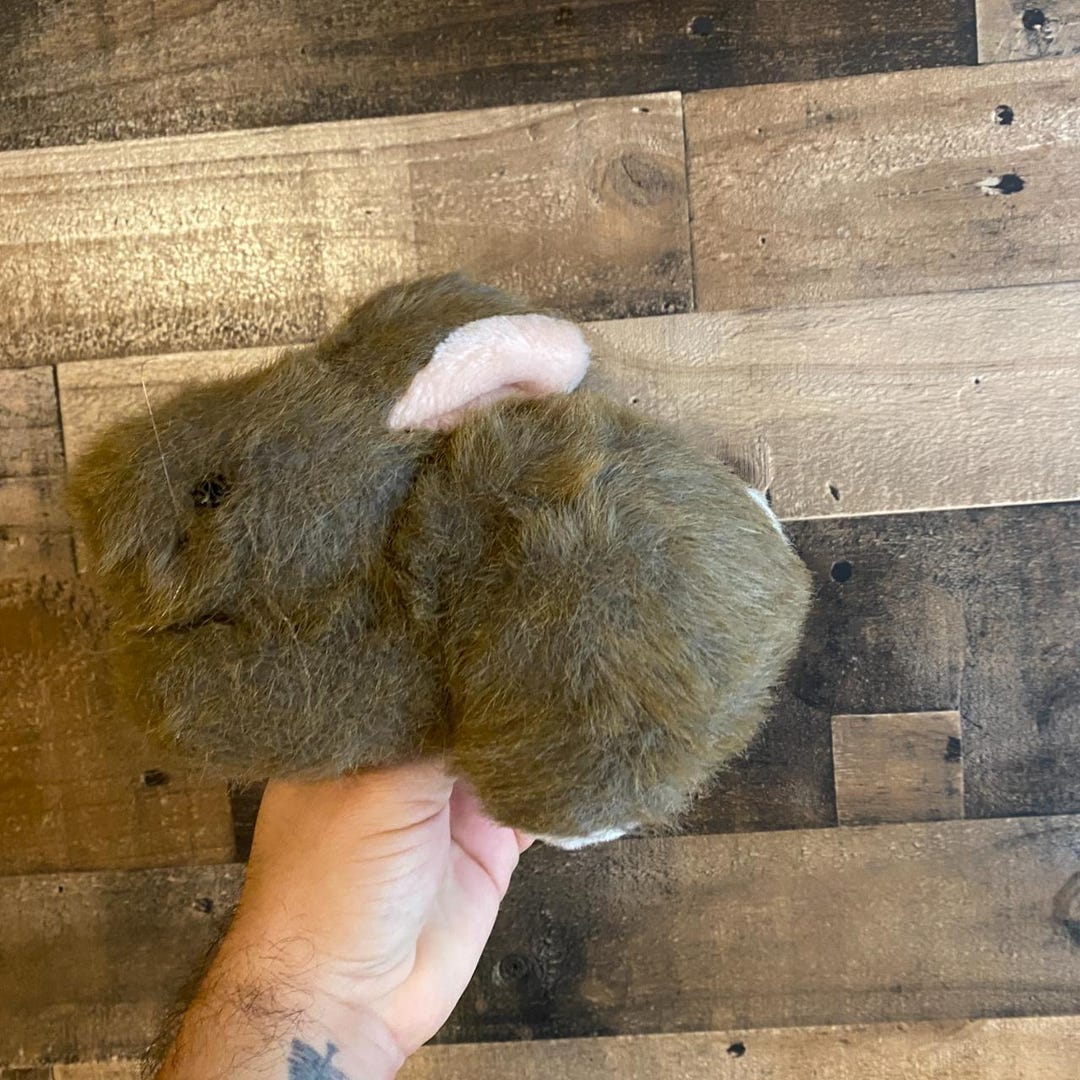 Applause Bunny Rabbit Stuffed Animal Plush Small 8" Toy Pink Ribbon Bow ...