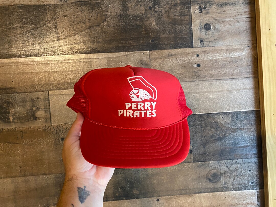 Perry Pirates Snapback Hat Foam Front Rope Cap Ohio High School Trucker ...