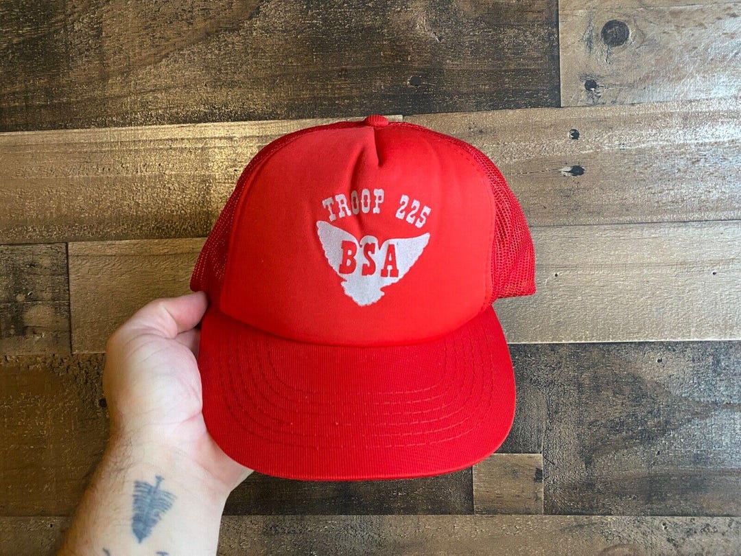 BSA Troop 225 Snapback Hat Foam Front Cap Boy Scouts of America Adult ...