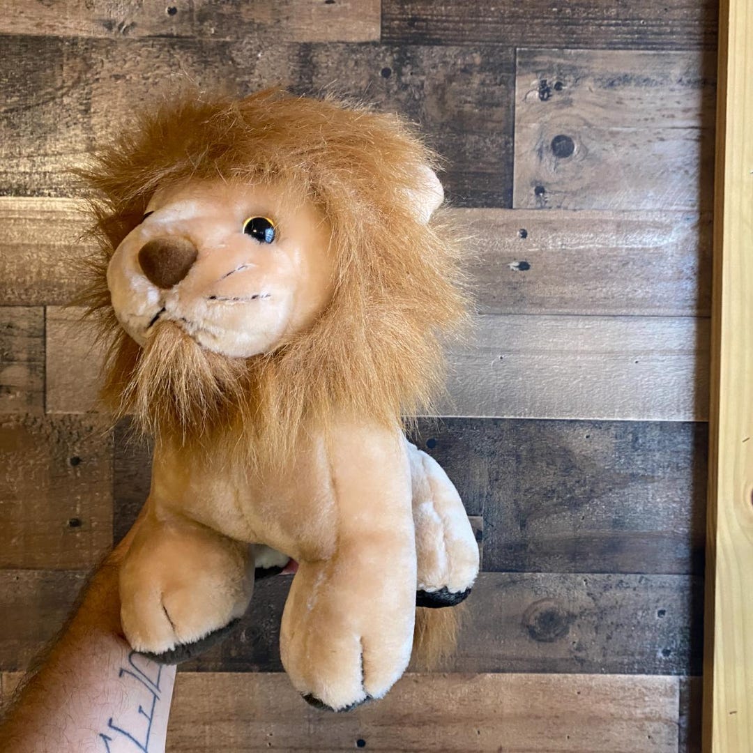 Kelly Trading Lion Stuffed Animal Plush 11" King of the Jungle Fuzzy ...