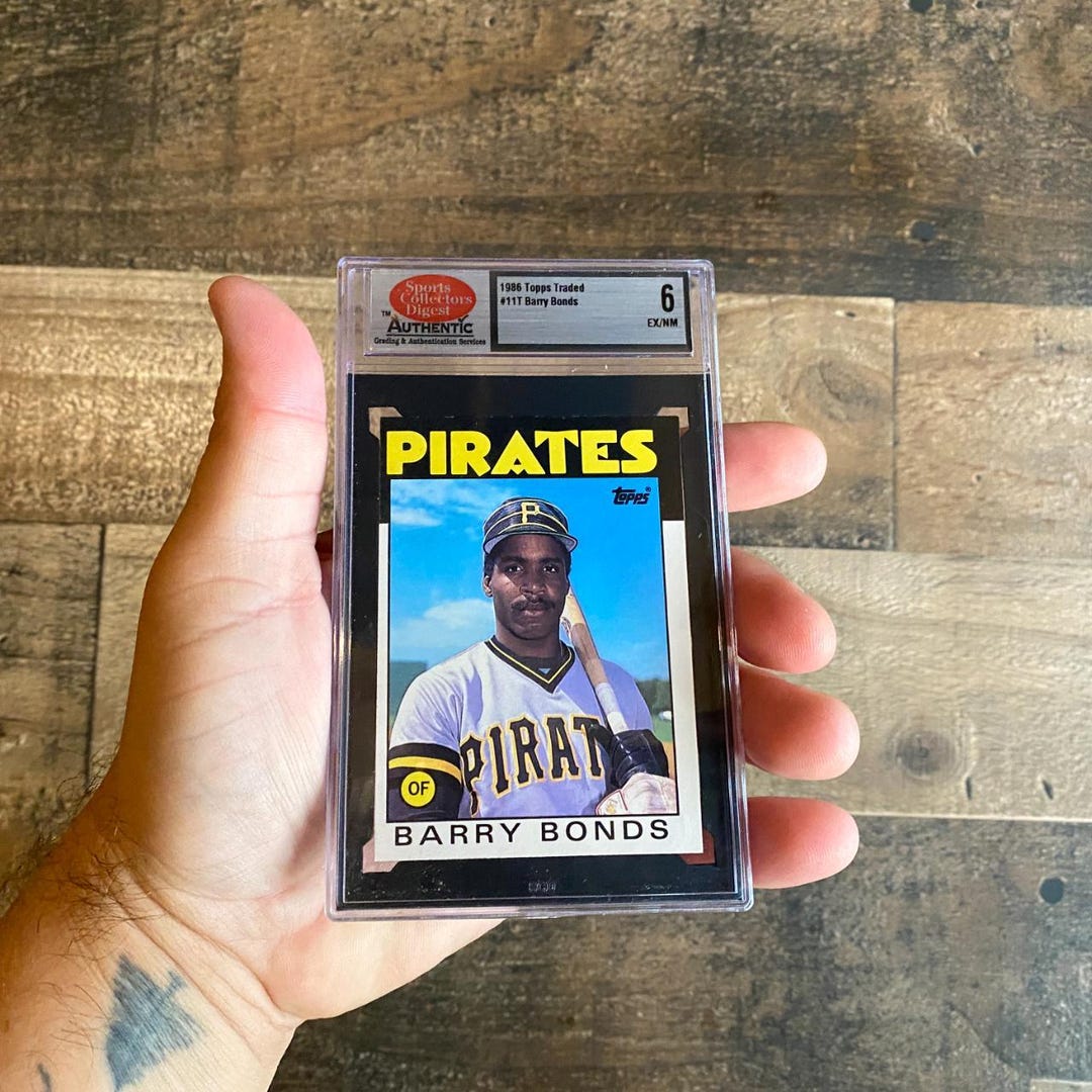 Barry Bonds Rookie Card Topps Vintage 1986 SCD 6 Ex NM Pittsburgh ...