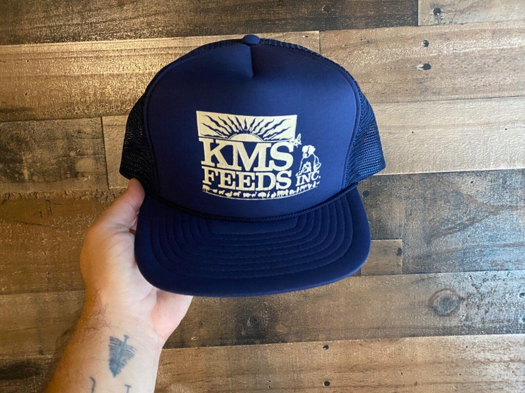 KMS Feeds Double Snapback Hat Foam Front Rope Cap Ohio Trucker Dad ...
