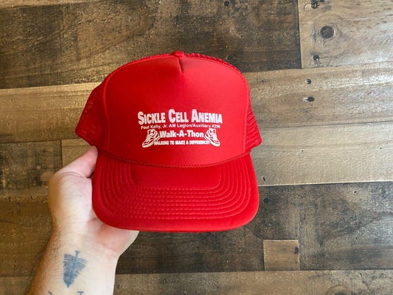 Sickle Cell Anemia Snapback Hat Foam Front Rope Cap W… - Gem