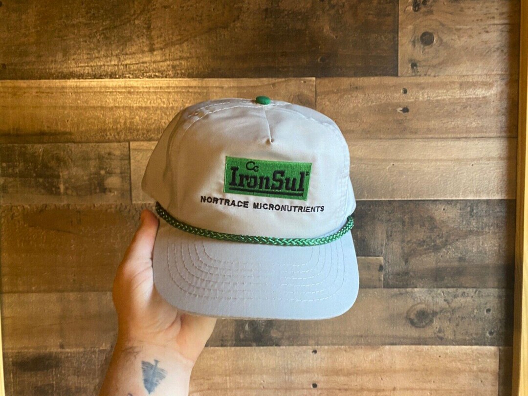 Iron Sul Snapback Hat Rope Cap Nortrace Micronutrients Gray Green Adult ...