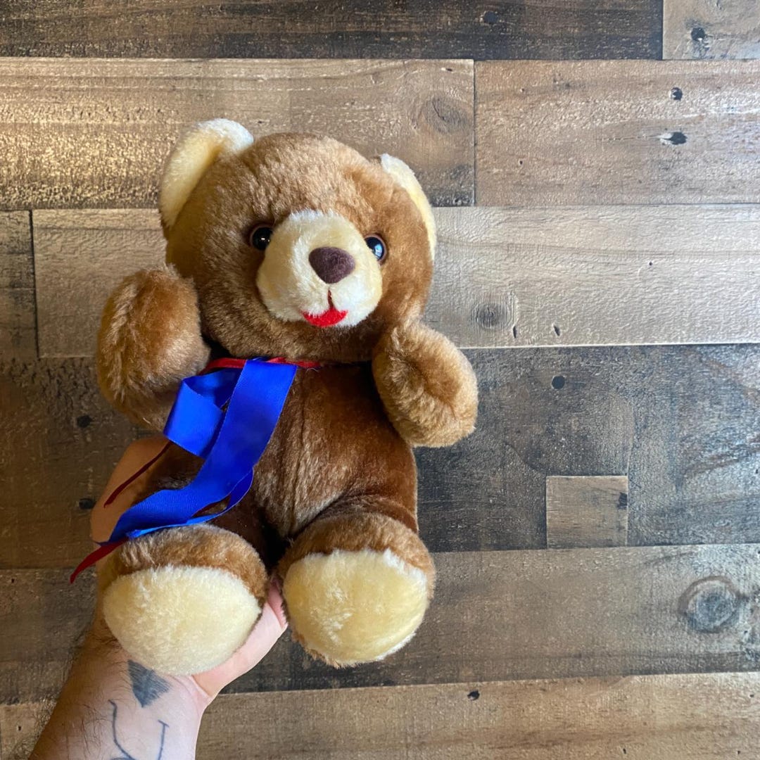 House of Lloyd Plush Bear 1989 Stuffed Animal 8" Bear Felt Tongue ...