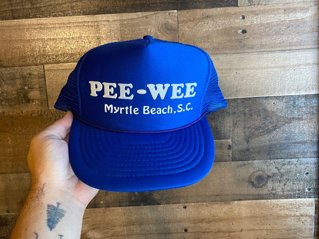 Pee Wee Snapback Hat Foam Front Rope Cap Myrtle Beach South Carolina ...