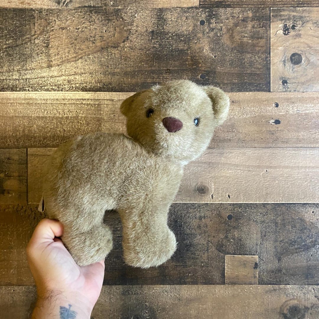 Applause Bear Plush Head Turned Stuffed Animal Teddy 10" Peek A Boo ...
