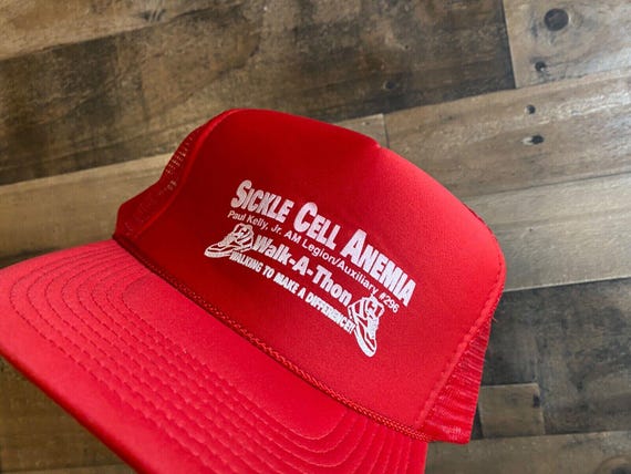 Sickle Cell Anemia Snapback Hat Foam Front Rope Cap W… - Gem