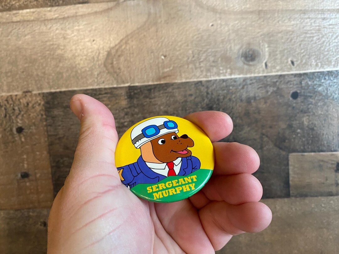 Sergeant Murphy Pin True Vintage 1995 Button Pinback Richard Scarry ...