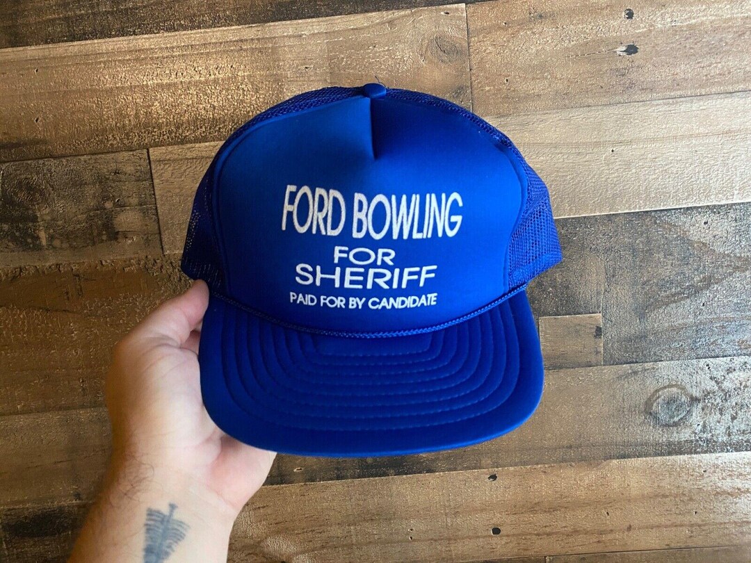 Ford Bowling for Sheriff Snapback Hat Foam Front Rope Cap Trucker Mens ...