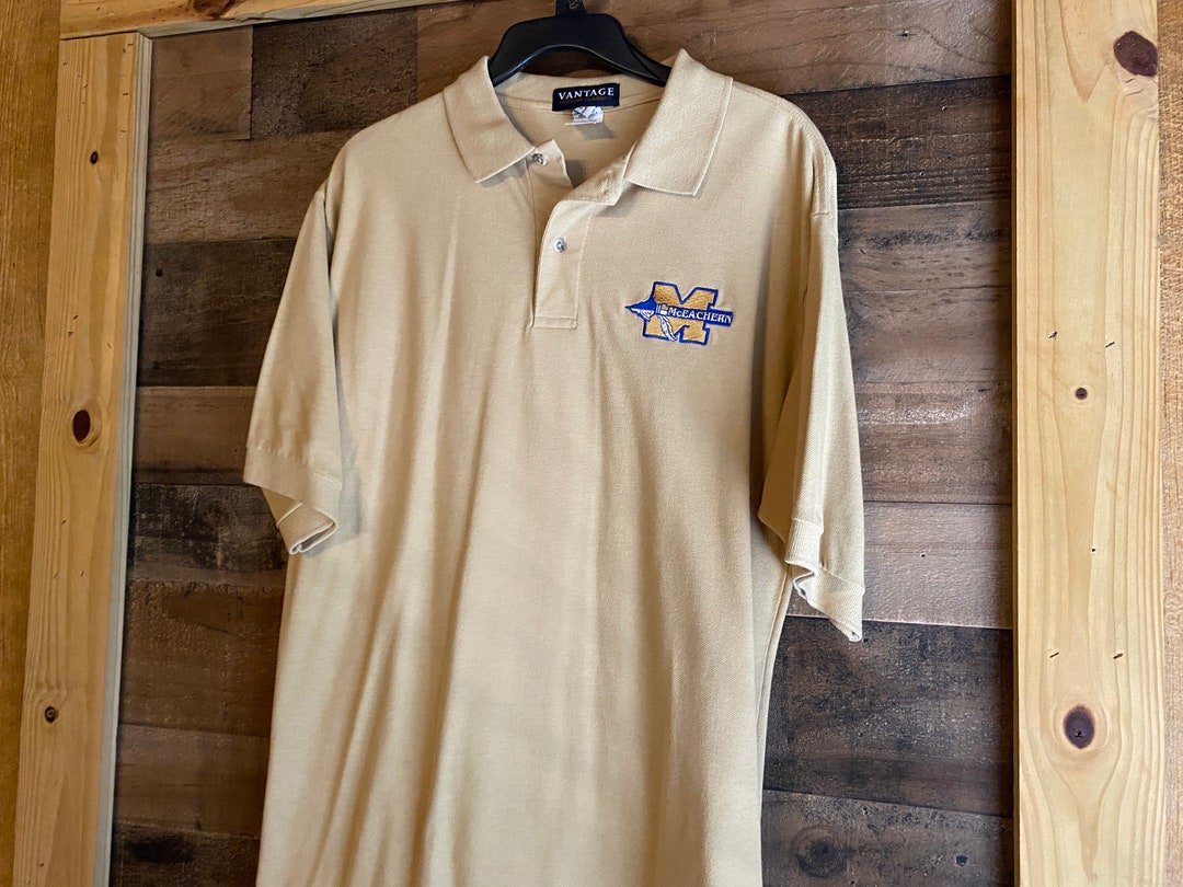 Mceachern Indians Polo Shirt Mens Medium Georgia High School USA Made Student Alumni Graduate ...