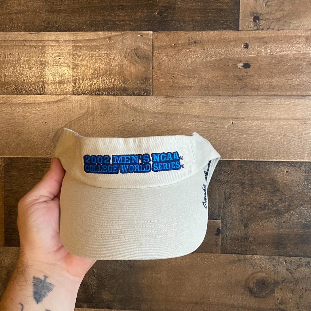 College World Series Visor Vintage 2002 Mens NCAA Baseball Omaha Hat ...