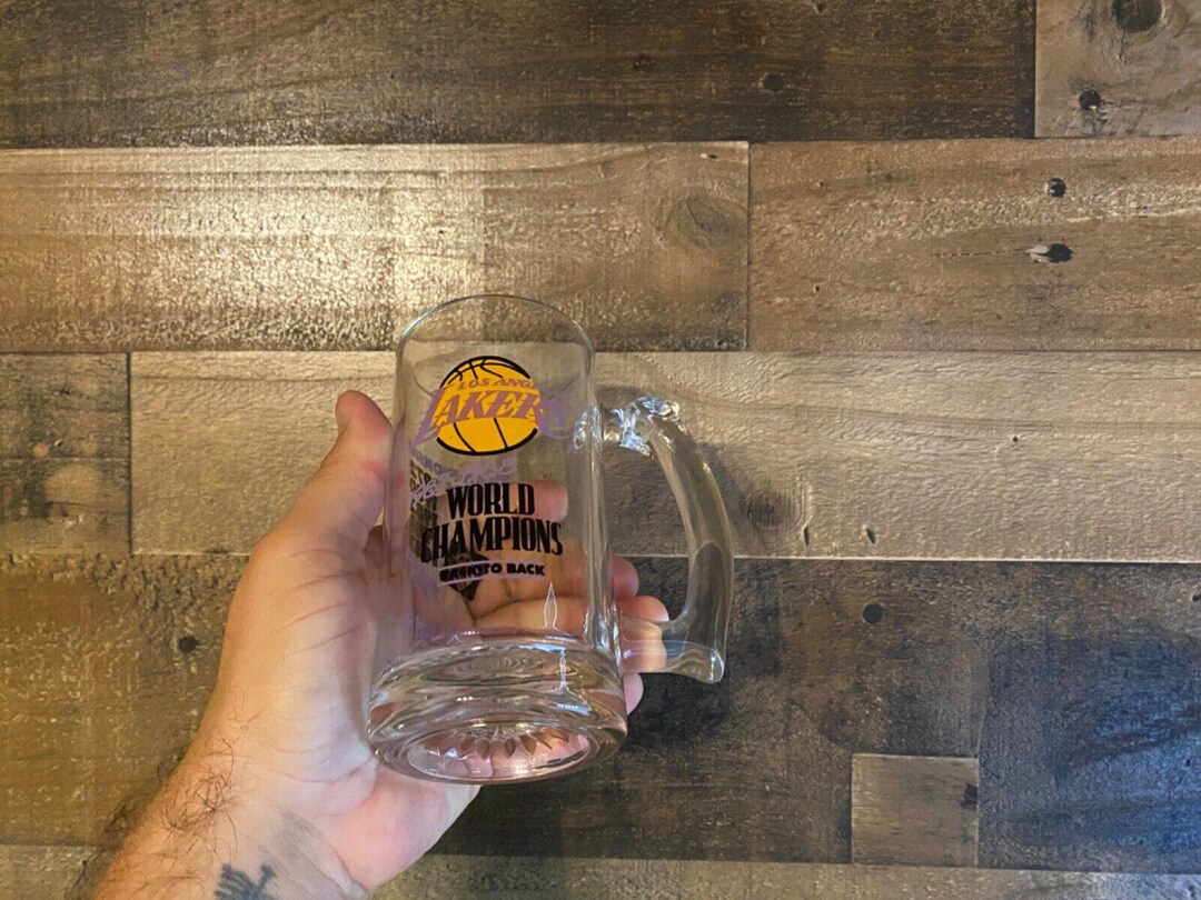 Los Angeles Lakers Glass Stein Back to Back 1987-1988 Champions Jack in the Box 80s NBA ...
