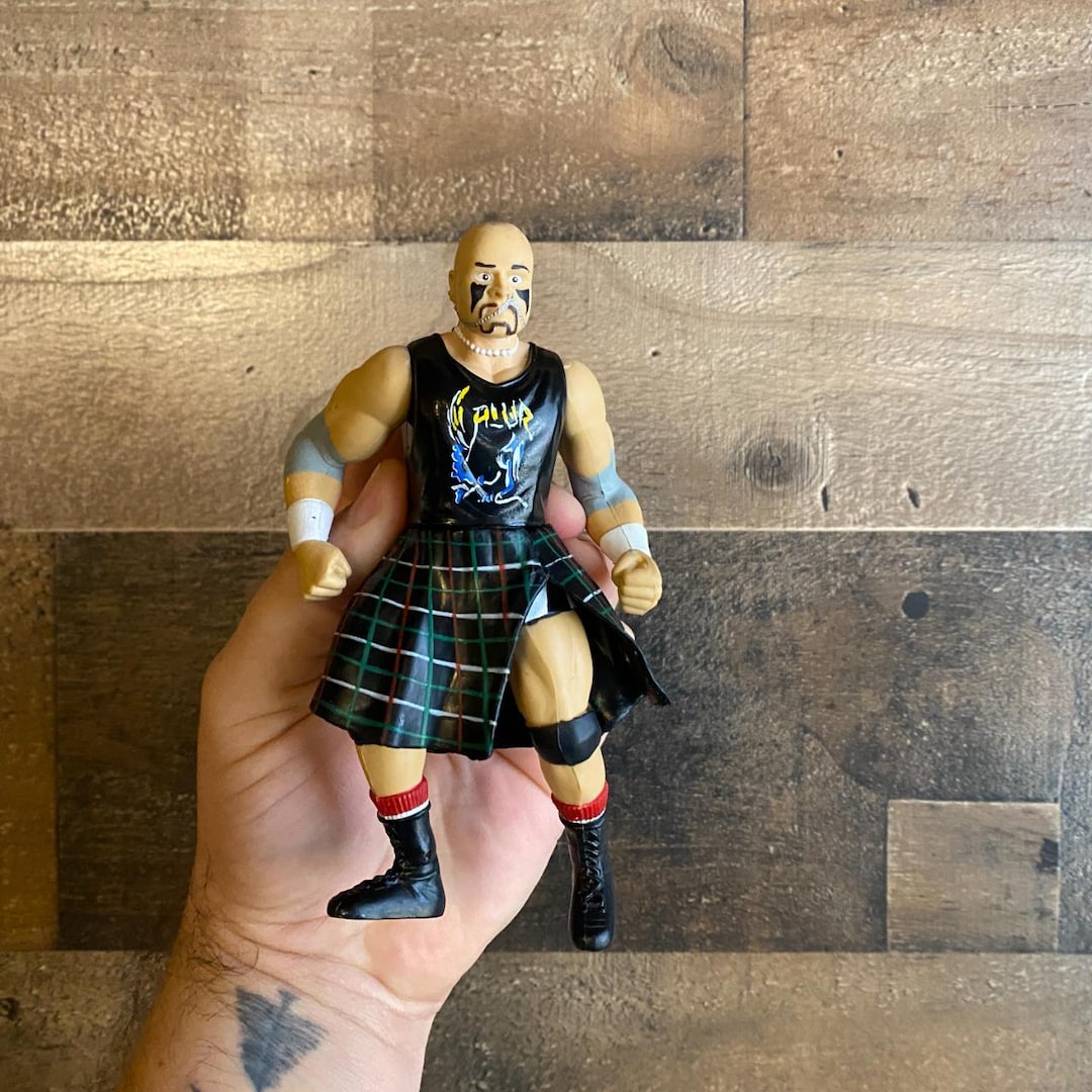 Headbangers Thrasher Wrestling Action Figure 1997 Jakks Kilt Wrestler Real Men Wear Skirts ...