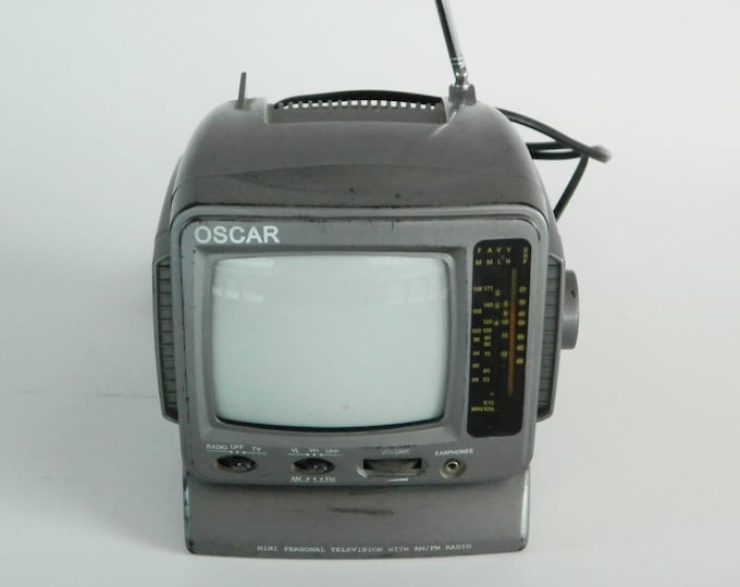 Vintage Portable Television, Portable Black and White TV Dual Band ...