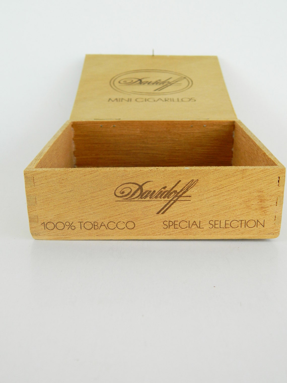 Vintage Wooden Cigar Box Davidoff ,vintage Empty Cigar Box,vintage ...