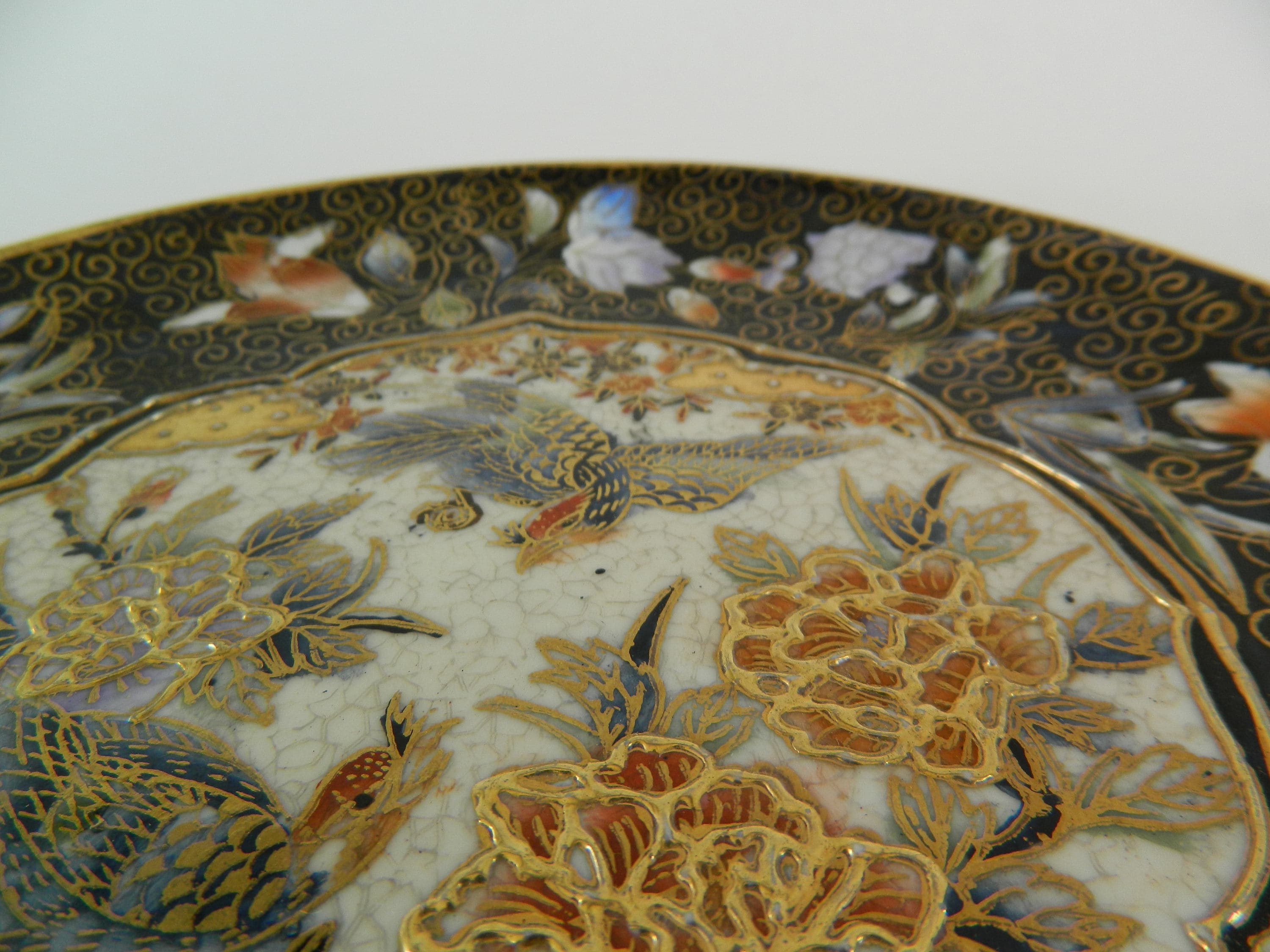 Vintage Chinese Satsuma Plate,satsuma Plate,antique Satsuma Plate,asian ...