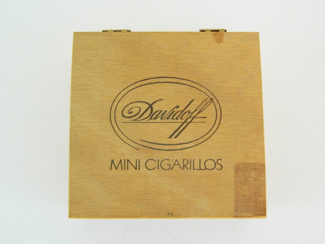 Vintage Wooden Cigar Box Davidoff ,vintage Empty Cigar Box,vintage ...