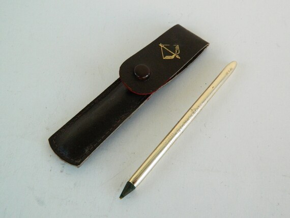 Vintage Alitalia Pen in a Leather Caseairlines - Etsy