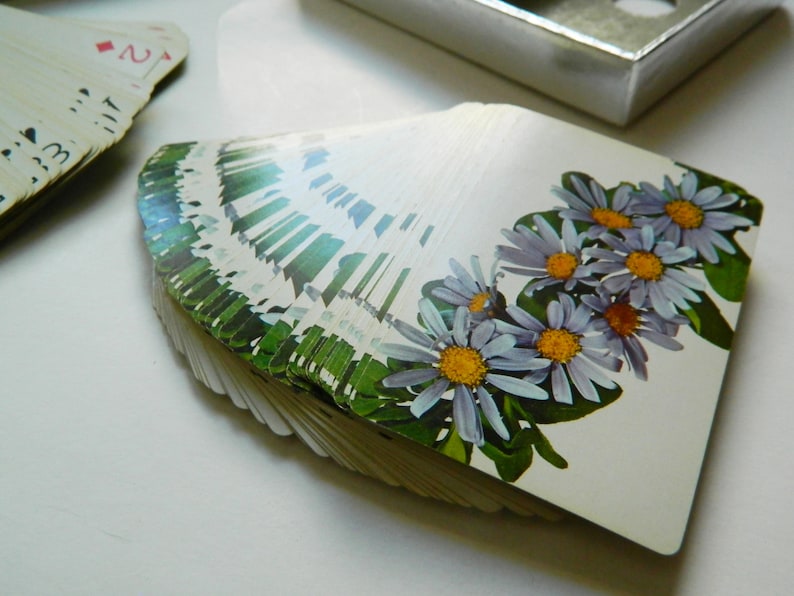 Vintage Playing Cards, Congress Floral Double Deck Playing Cards ...