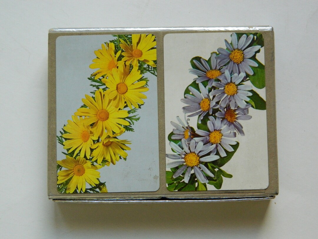 Vintage Playing Cards, Congress Floral Double Deck Playing Cards ...