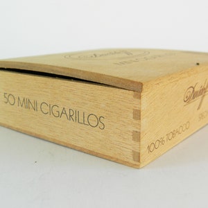 Vintage Wooden Cigar Box Davidoff ,vintage Empty Cigar Box,vintage ...