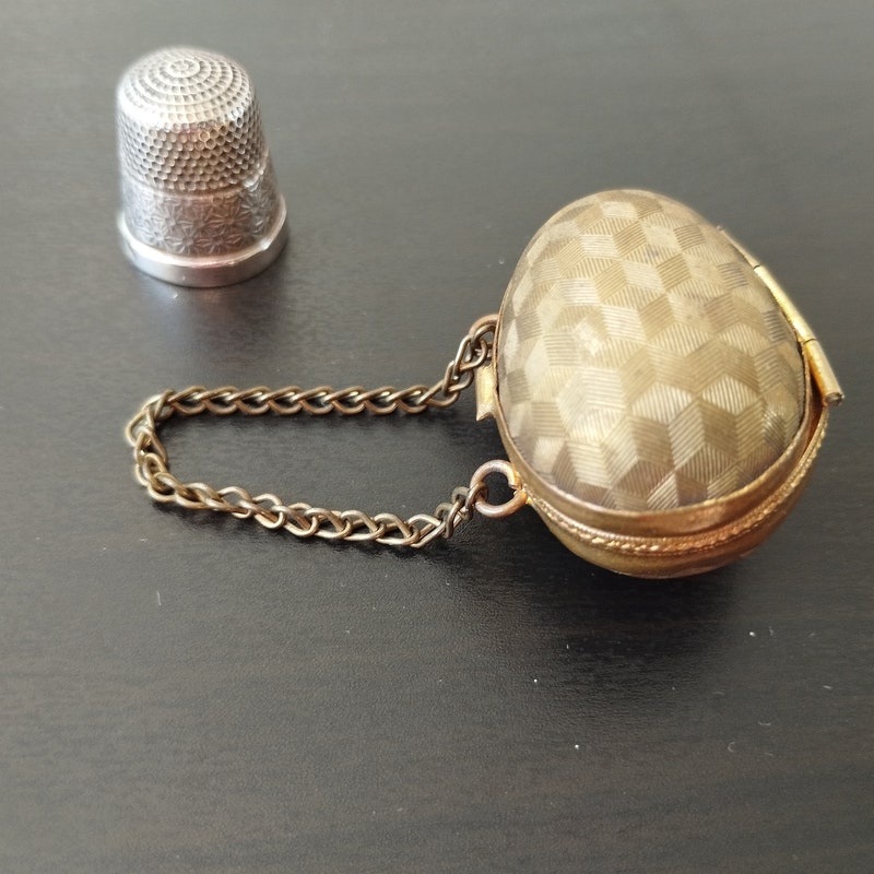 Silver Thimble Case - Etsy