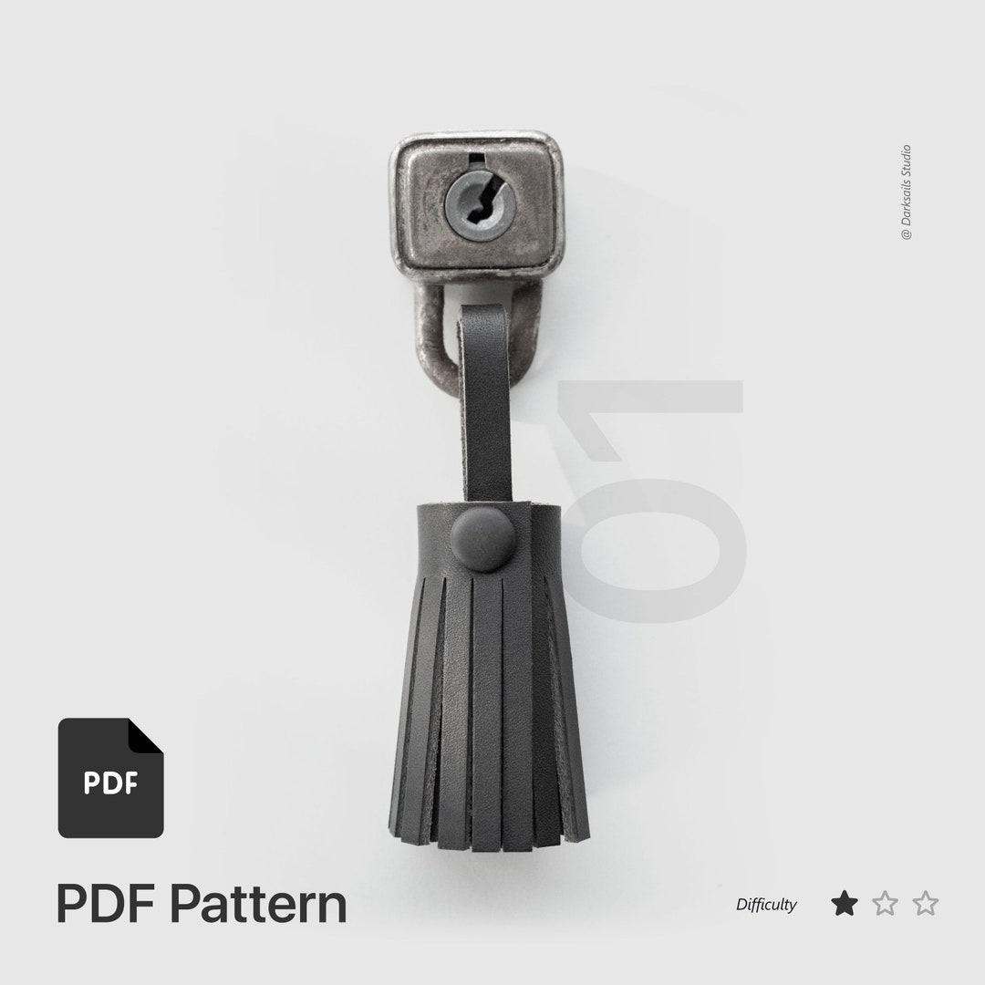 Leather Tassel PDF Pattern DIY Guide & Template Craft Your Own Bag ...