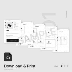 Leather Notebook Cover PDF Pattern DIY Guide & Template Craft Your Own ...