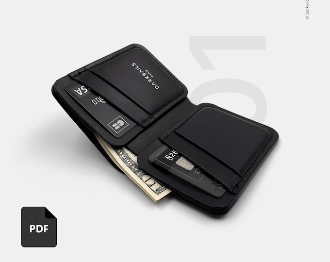 Vertical Card Wallet Template | PDF & Video | Karūna V2 | A4 and US ...