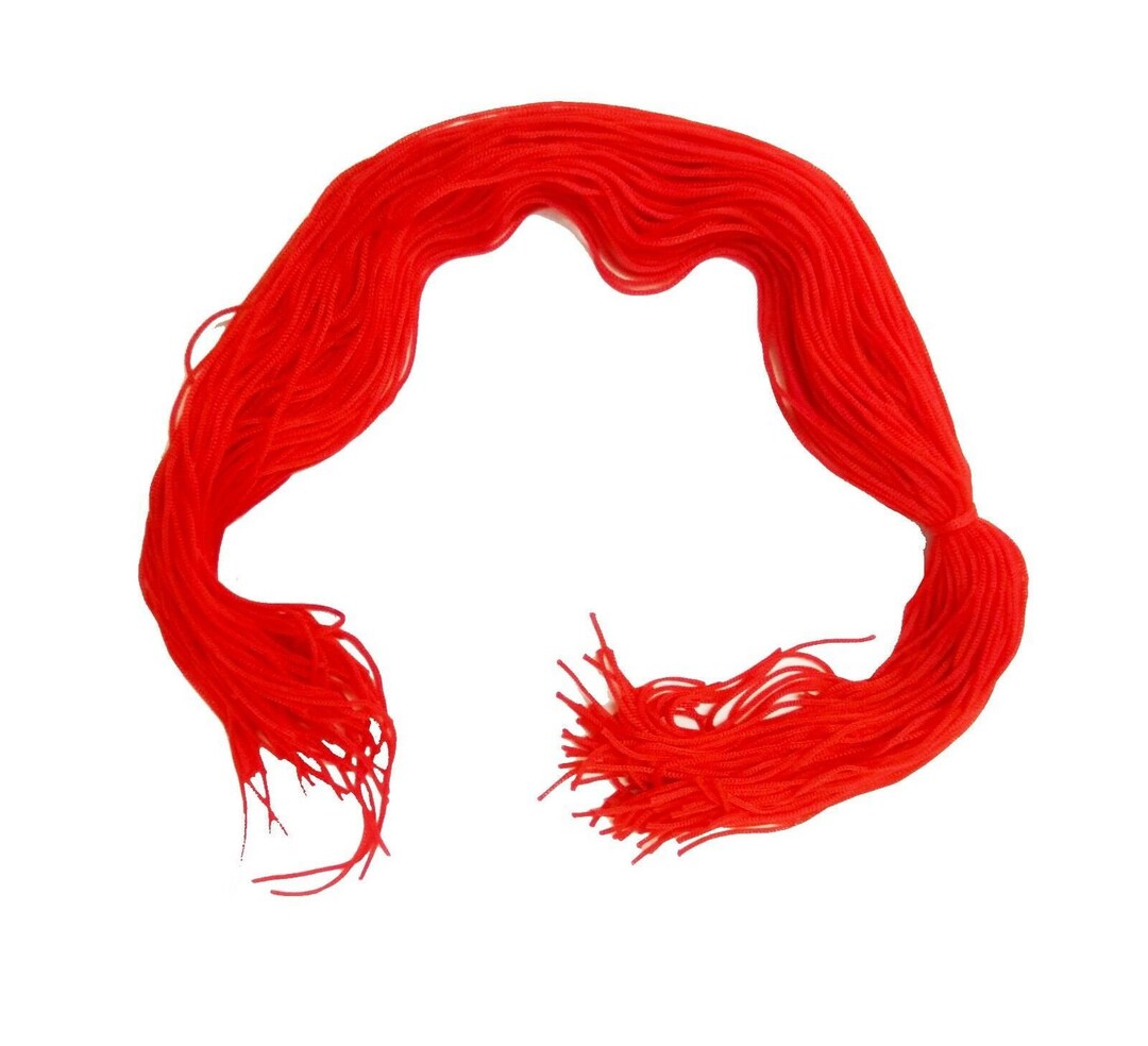 100 Pcs Pack of Thin RED SILK THREAD Judaica Kabbalah Evil Eye Judaica ...