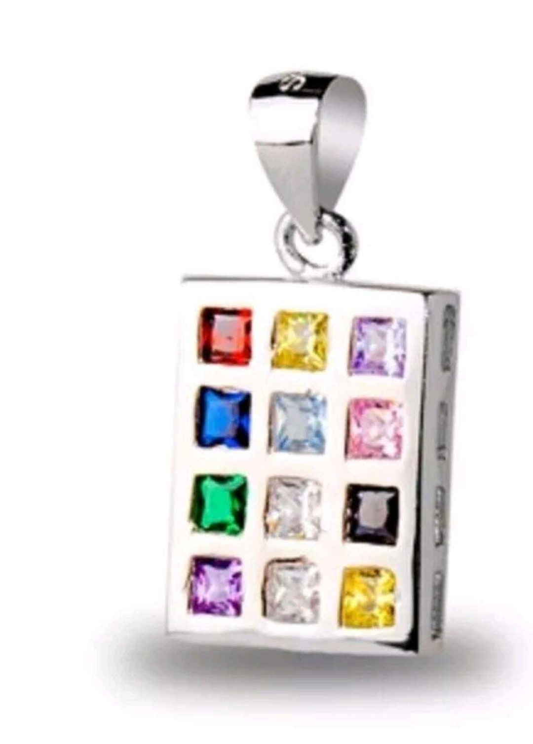 Silver 925 With Multi Color Cubic Zircons Hoshen Israel 12 Tribes High ...