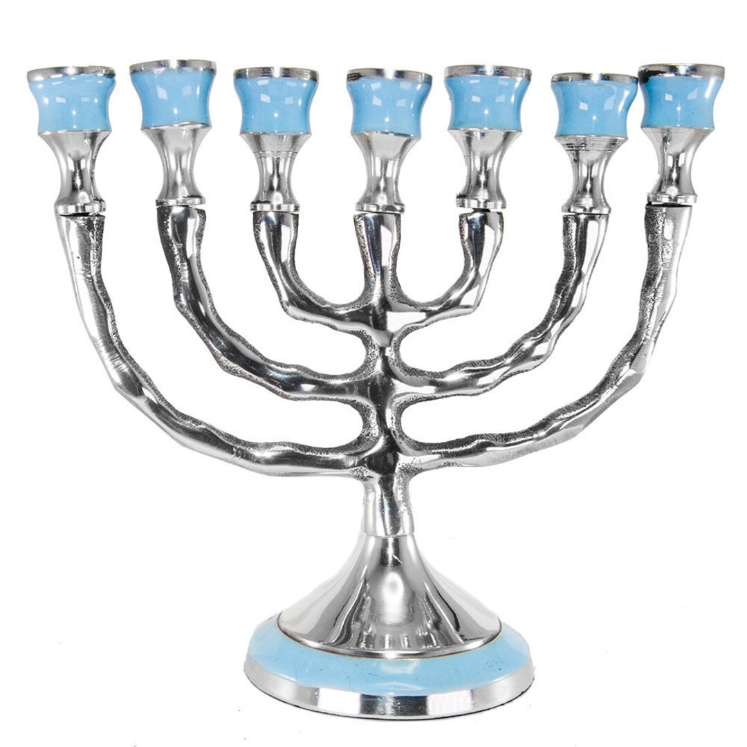 Custom Engraved Multiple Colors Classic Copper MENORAH 7 Inch / 18 Cm ...