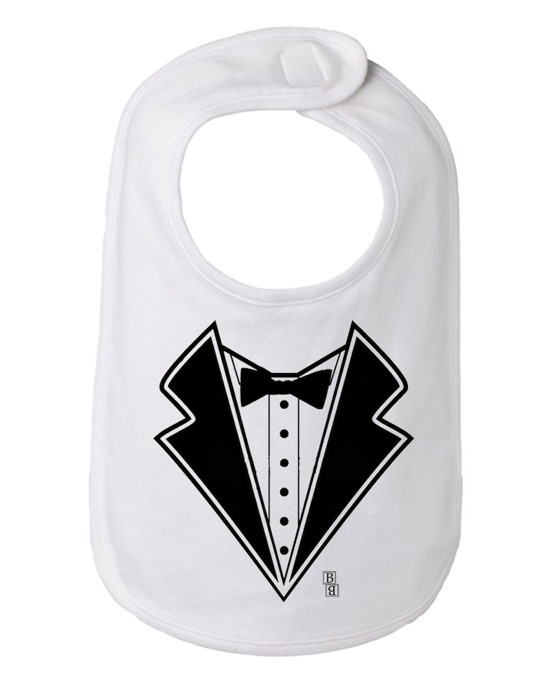 Tuxedo Baby Boy Bib Toddler Bib, Ring Bearer Bib, Tux Bib, Formal Bib ...