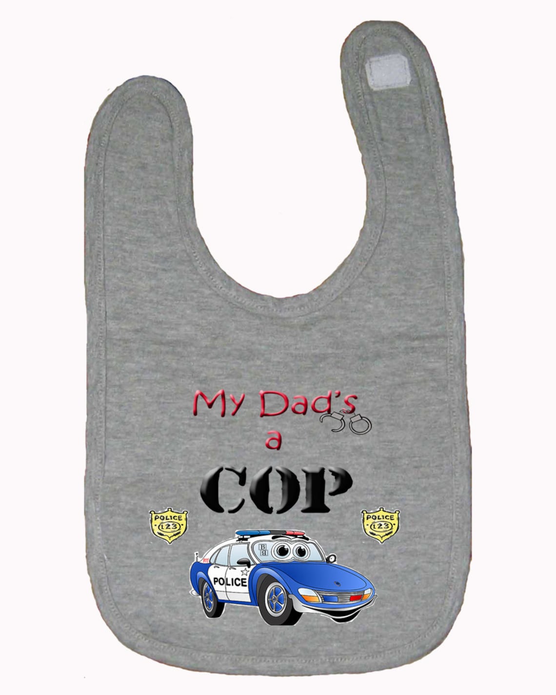 My Dad is a Cop Police Baby and Toddler Bib, Dad Cop Bib, Police Bib ...