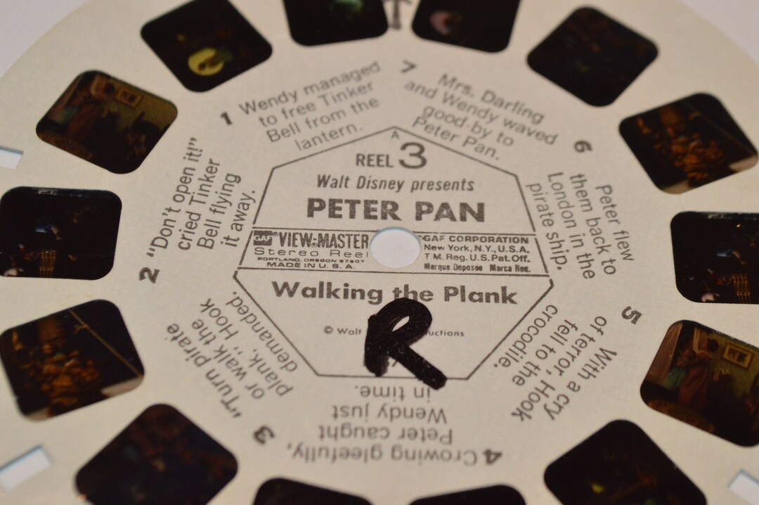 Vintage B372 Disney's Peter Pan GAF View Master Reels - Etsy
